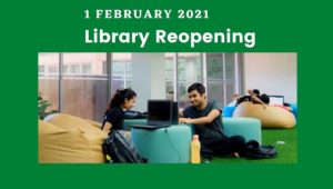 Library Reopening 1 Feb. 2021 – Asian Insitute of Technology Library